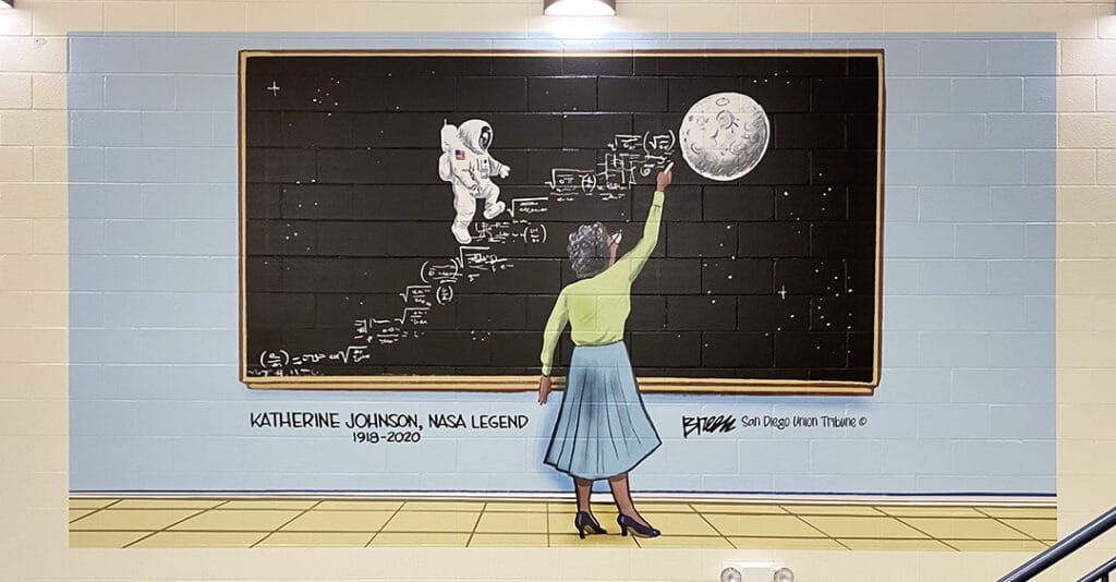 Katherine Johnson Mural - Visual Image Photography