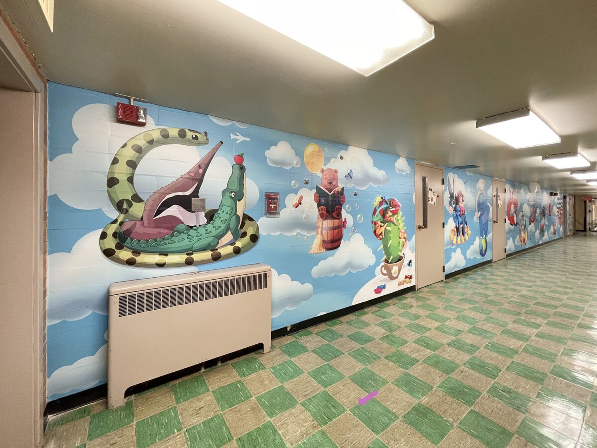 Major Renovation with Fun Graphics for an Elementary School - Visual ...